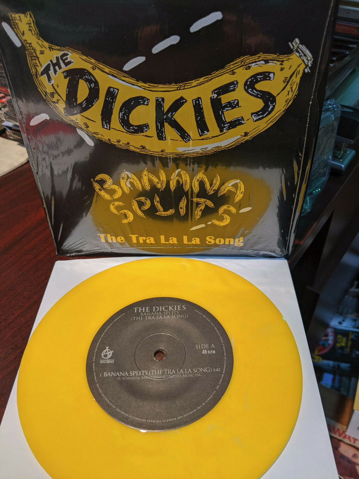 The Dickies - Banana Splits Tra la la song / Paranoid Yellow Vinyl ...