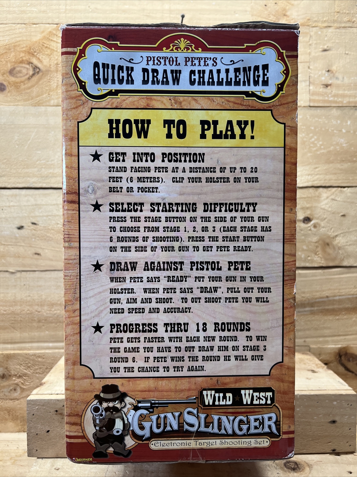 Wild West Pistol Pete Quick Draw Game Gunslinger game 2004 Jasman | eBay