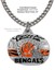 NEW CINCINNATI BENGALS STAINLESS STEEL NECKLACE NFL FOOTBALL SPORTS ...