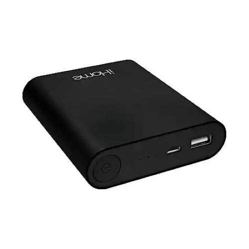iHome IH-PP2050 Black 10000mAh 3.7V Dual USB Ports Portable Slim Power ...