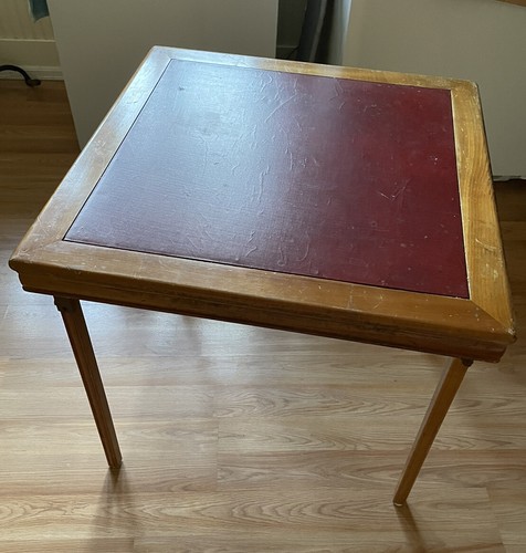 Leg-O-Matic Folding Wood RV Retro Table Ferguson Bros | eBay
