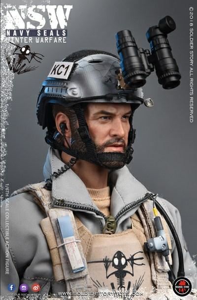 1/6 Scale Toy NSW Winter Warfare - AOR1 Snow Camo Spray MOLLE Chest Rig ...