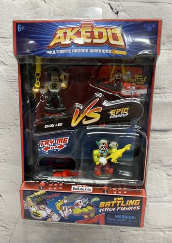 Akedo Ultimate Arcade Warriors Chux Lee Vs Epic Crackup Action Figures ...