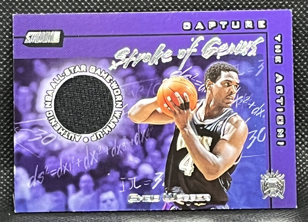 2001-02 Topps Stadium Club Chris Webber #SG-CW Stroke of Genius game ...