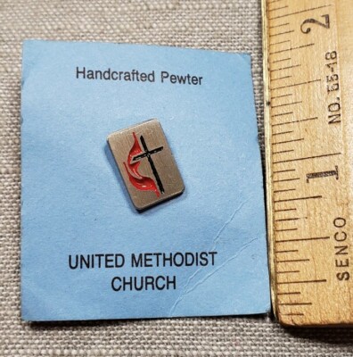 Vintage Pin United Methodist Church Pewter Christian H67 | eBay