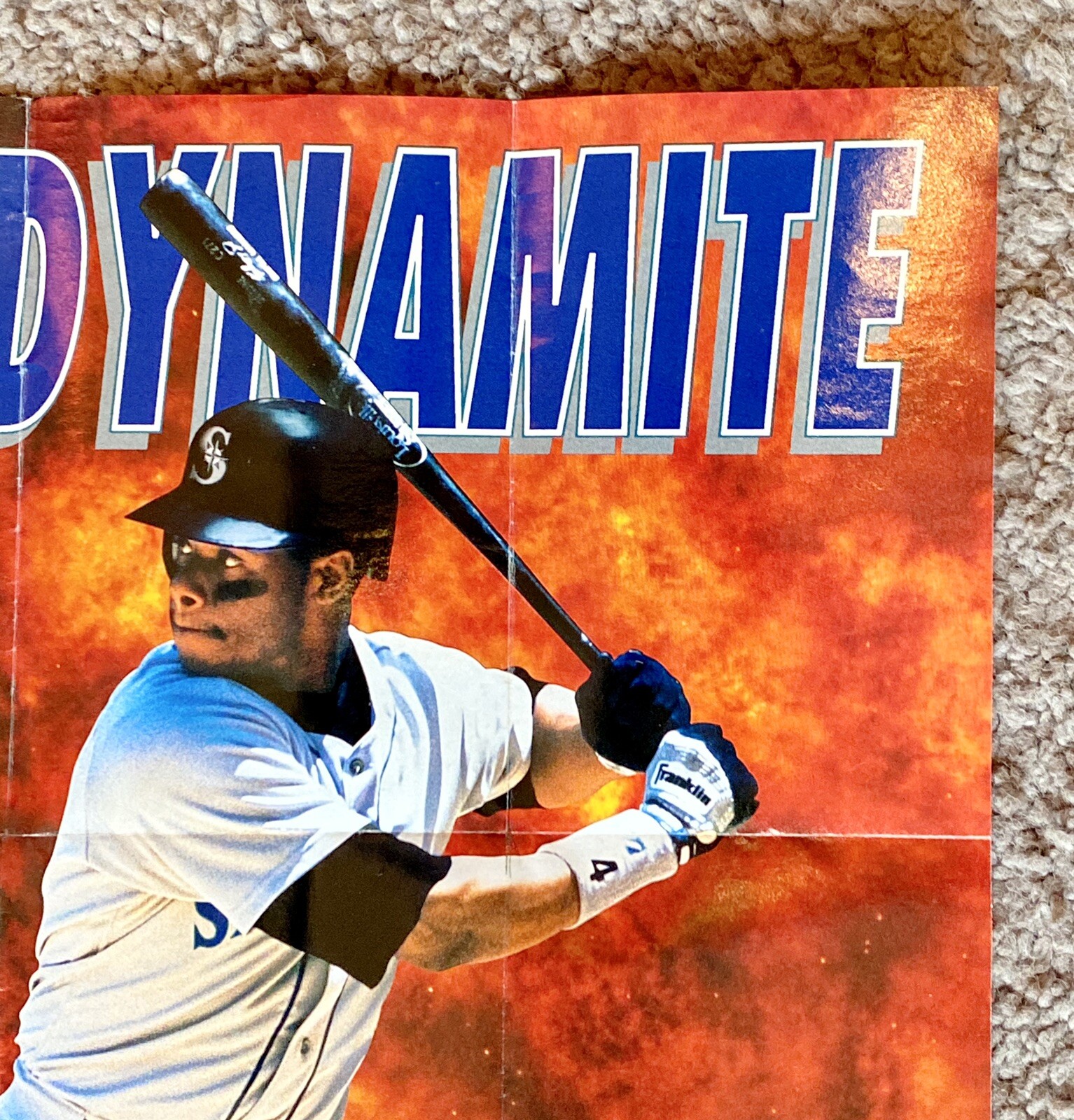 Ken Griffey Jr. Kid Dynamite Kellogg's Poster - 1993 Vintage - HOF MLB ...