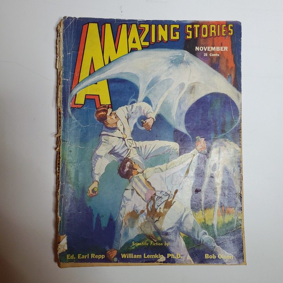 Early 1932-1934 Amazing Stories Pulp Magazine Lot- Bedsheet- Your ...