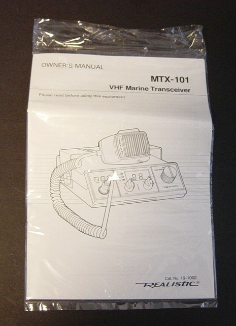Realistic VHF Marine Transceiver Mtx-101 Read for sale online | eBay