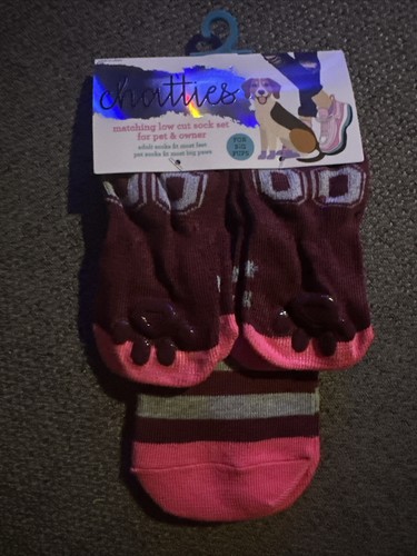 CHATTIES MATCHING PET & OWNER DOG DESIGNS CREW SOCK SET For Big Pups ...