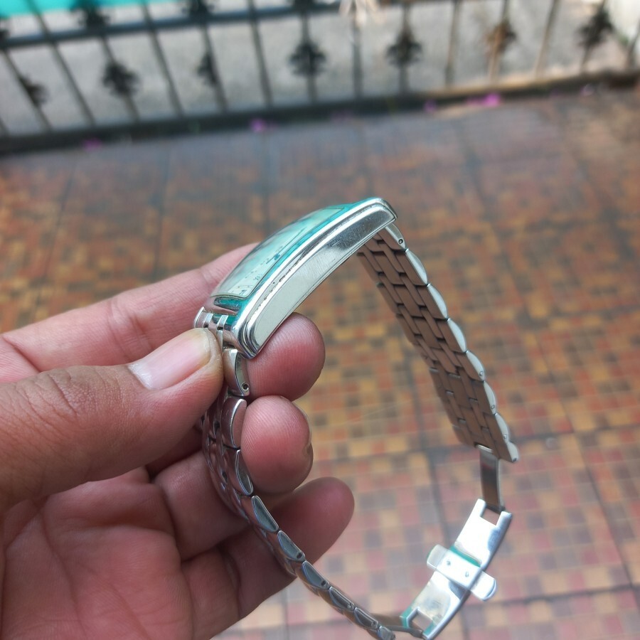 Rare Oris Rectangular Square Ref.7497 Automatic 583 Swiss Made Vintage ...