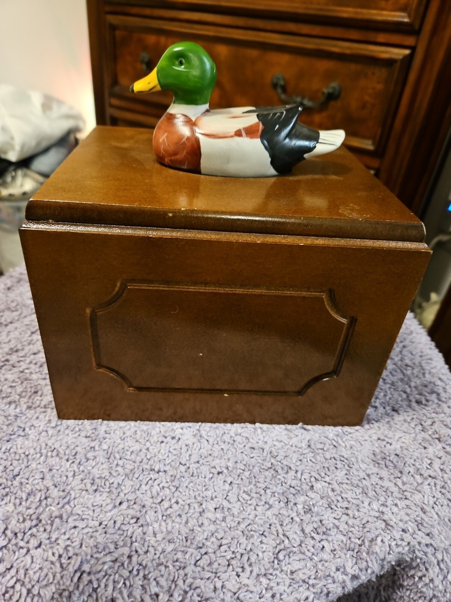 Old Wood Duck Boxes Carved Wooden Bird Box – Japanese Hand Made Duck