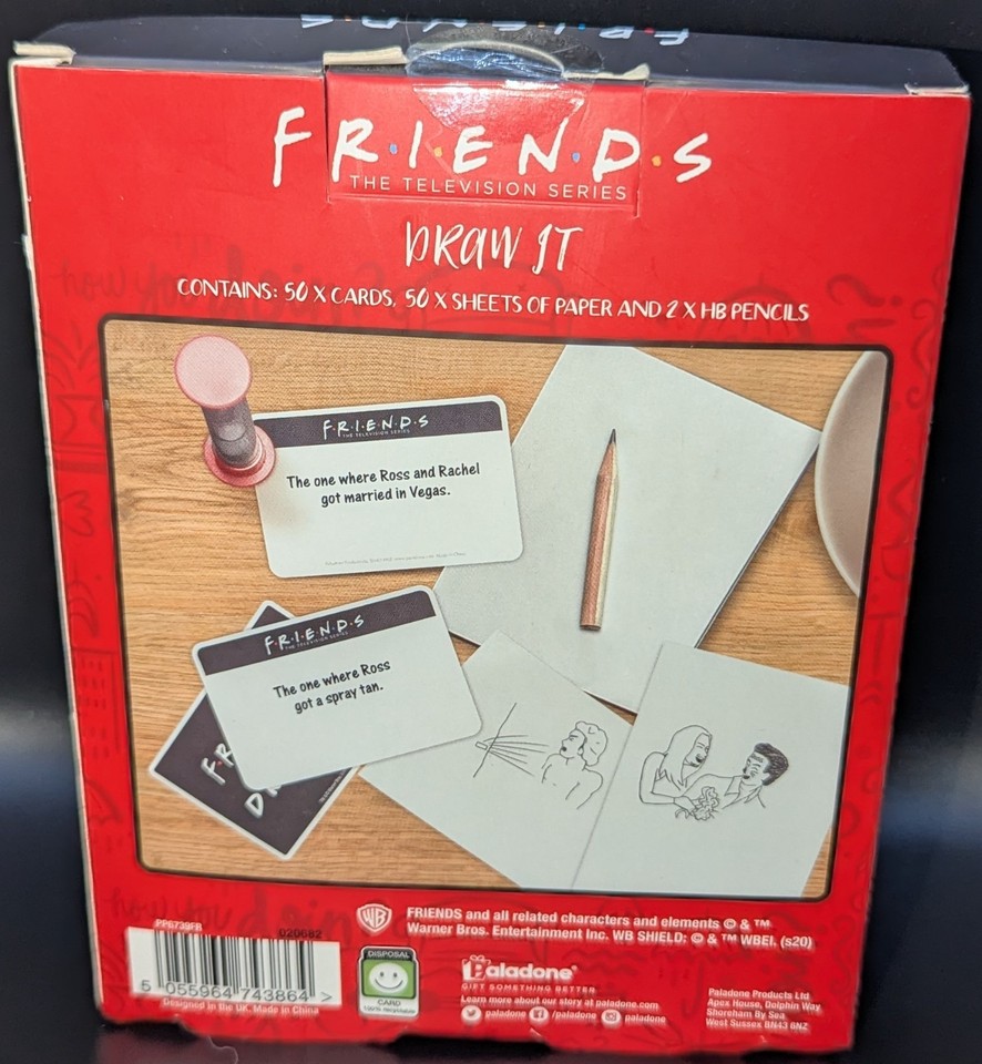 NEW Friends TV Show-Themed Draw It Game (Paladone) | eBay