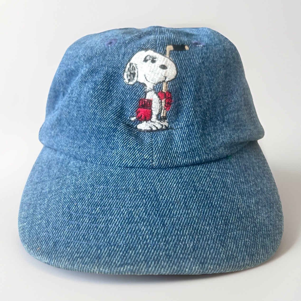 Vintage Snoopy Jockey Mohr’s Denim Baseball Cap Embro… - Gem