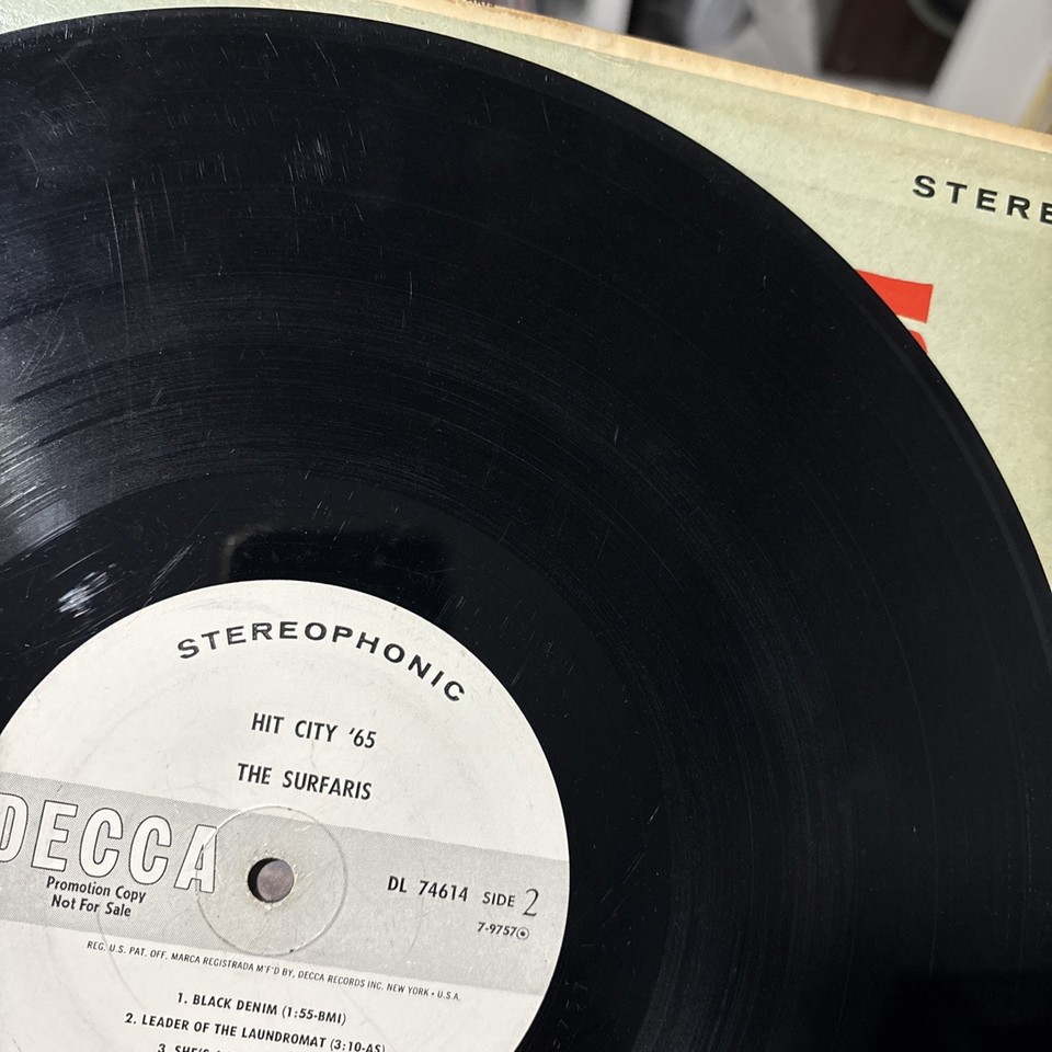 THE SURFARIS - HIT CITY "65 Lp Vinyl Record DECCA Promo DL 74614 | eBay