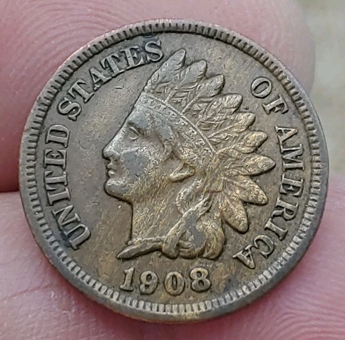 1908 Indian Head Cent Penny AU BU Slider Original Coin | eBay