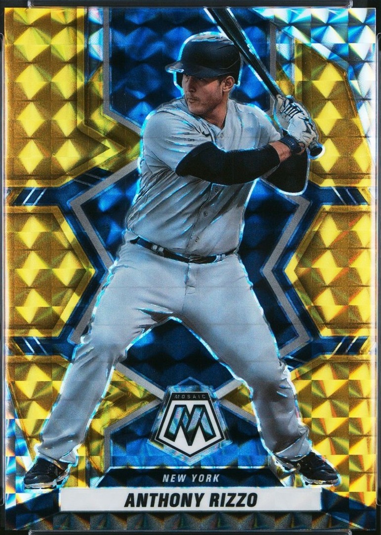 2022 Panini Mosaic - Anthony Rizzo #143 Gold Mosaic Prizm /10 for sale ...