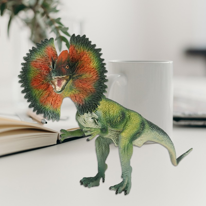 5in Realistic Miniature Dinosaur Animal Model Dilophosaurus with ...
