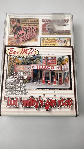 Bar Mills HO Building Kit 0102 Bud Smiley's Gas Stop Wood Craftsman Kit ...