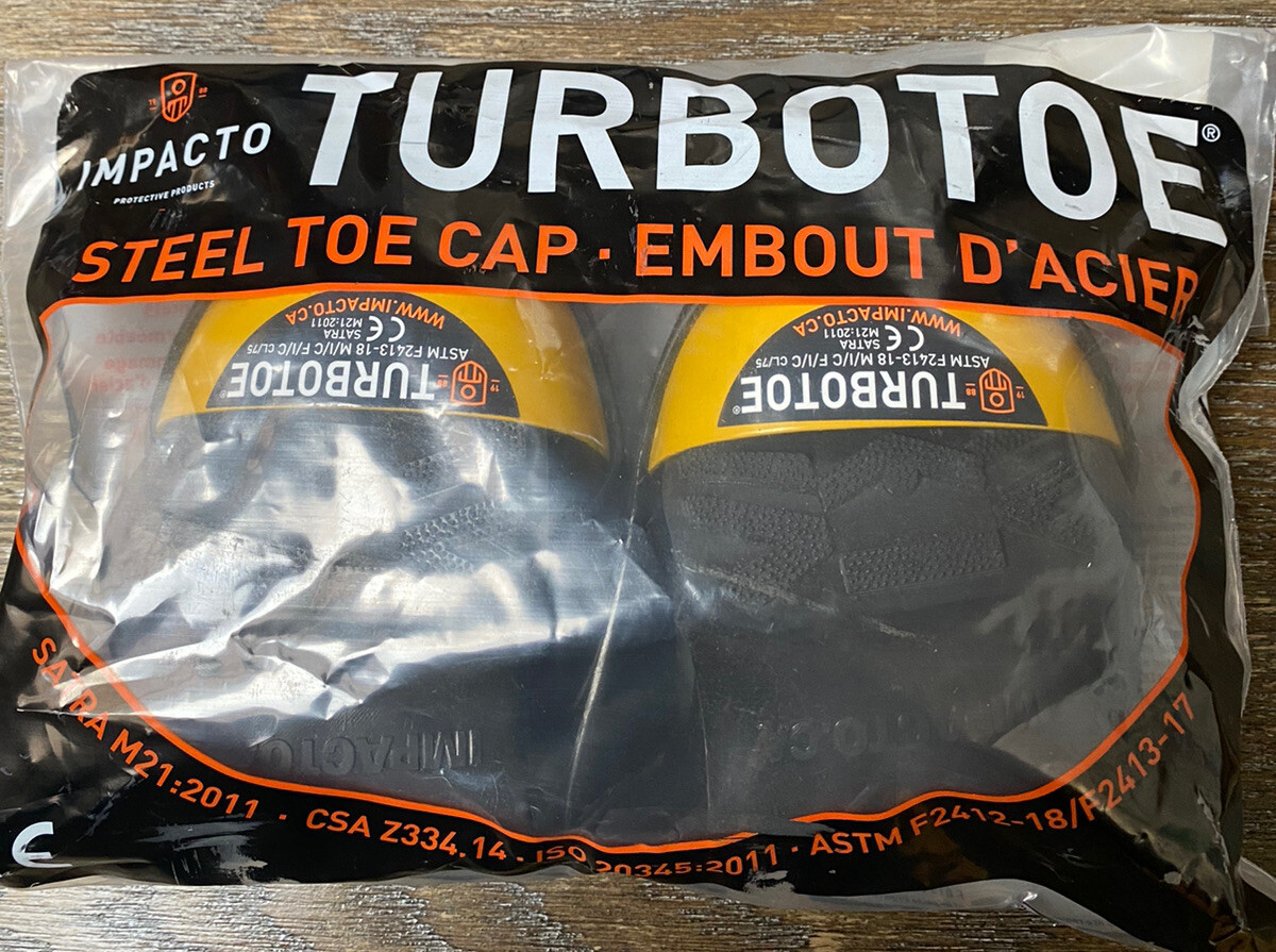 Impacto Turbotoe Steel Toe Cap Flexible Yellow Toe - Size 8-9 | eBay