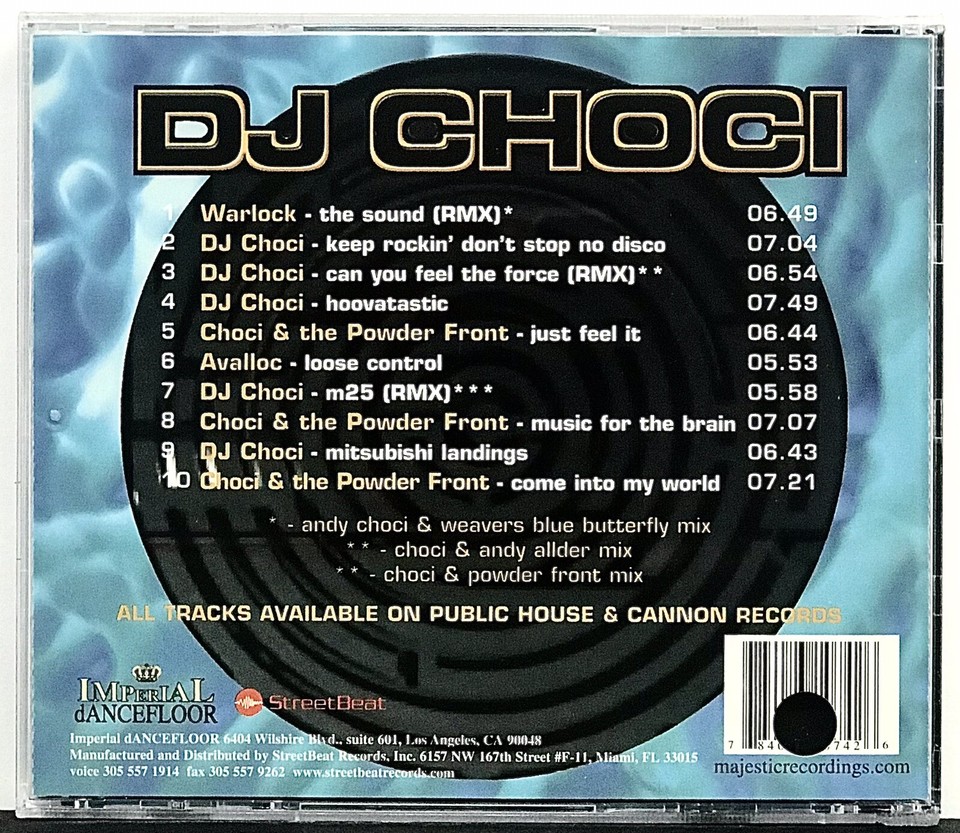 DJ CHOCI Presents: “Lock In Mix” CD 2000 Imperial Dance Floor 10 Tracks ...