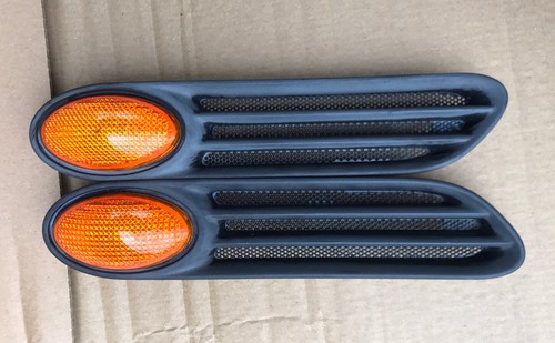 BMW MINI ONE COOPER R50 R52 SIDE SCUTTLES & ORANGE INDICATORS PAIR 2001 ...