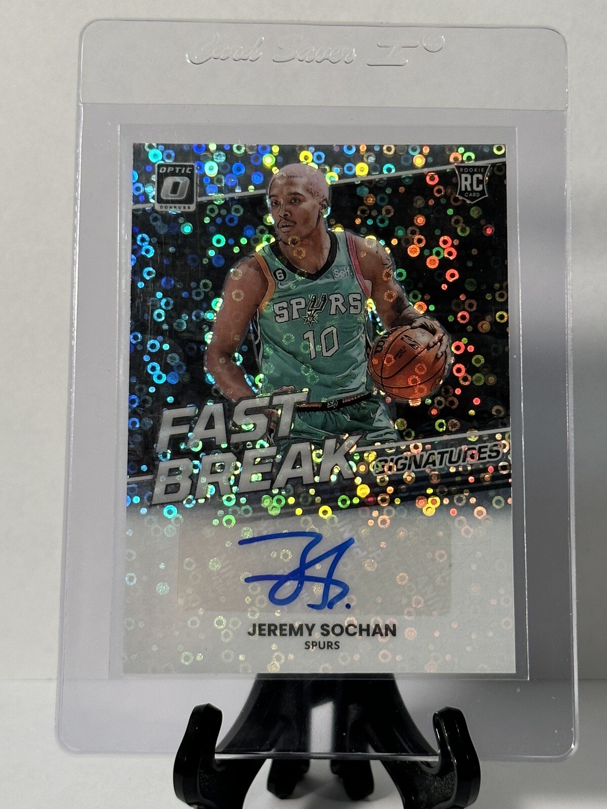 2022-23 Donruss Optic Fast Break A Signatures Jeremy Sochan | eBay