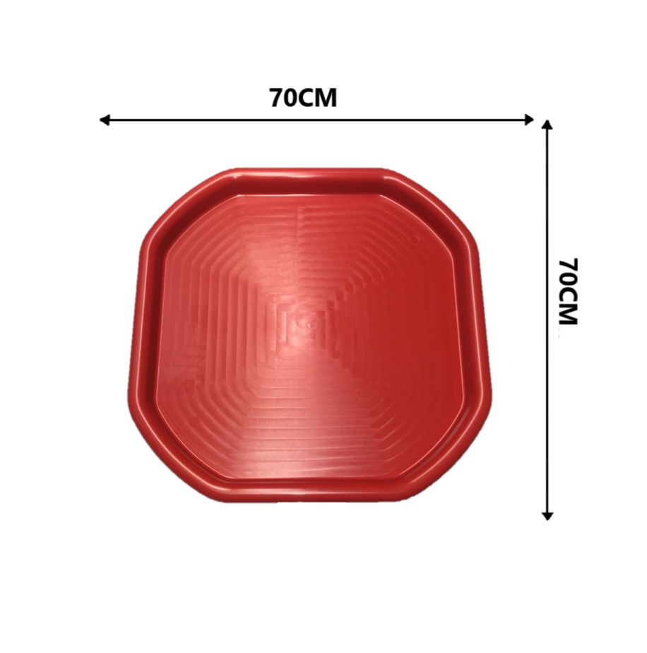 SMALL LARGE RED CEMENT MORTAR MIXING TRAY PLASTERING SPOT PLASTIC HEAVY ...