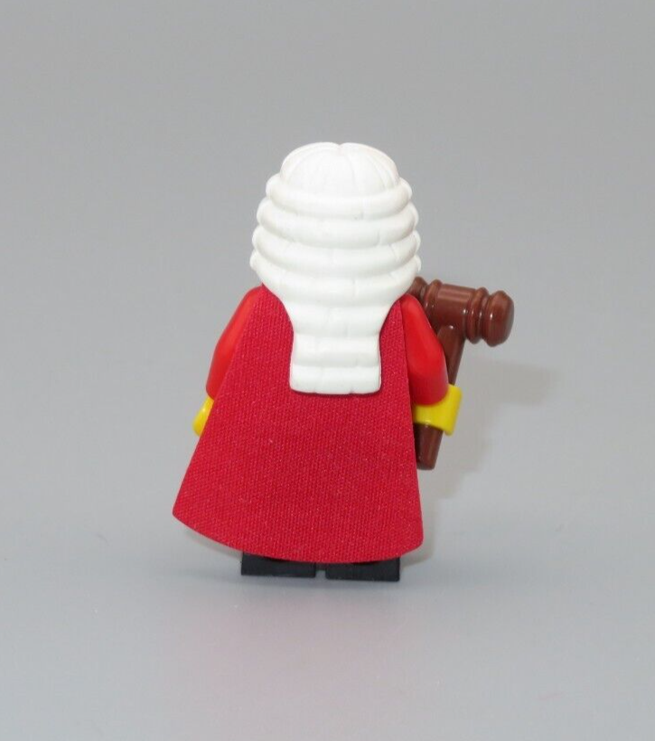 LEGO Judge white hair gavel red robe Collectible series CMF 9 ...