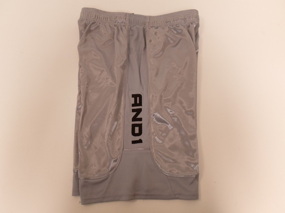 New And1 Mens Basketball Gym Workout Shorts S M L XL 3XL Grey Sleet ...