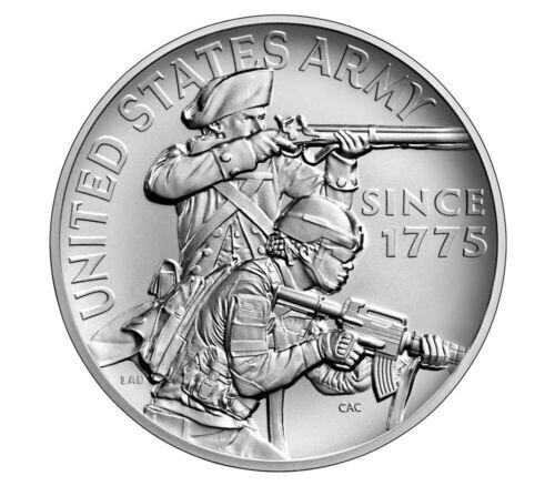 2023 UNITED STATES ARMY 2.5 Oz SILVER MEDAL COIN OGP NEW S22ME IN HAND ...
