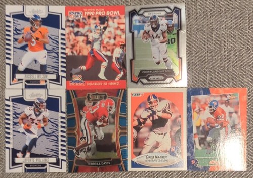 7 denver broncos Nfl cards 1990-2023 No Duplicates | eBay