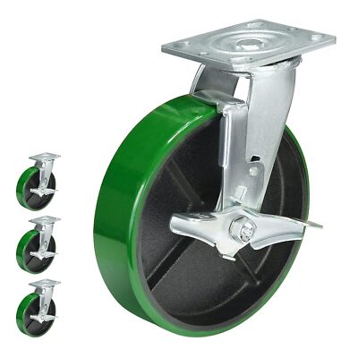 8 Inch Caster Wheels Heavy Duty,Capacity 1500-6000LB | eBay