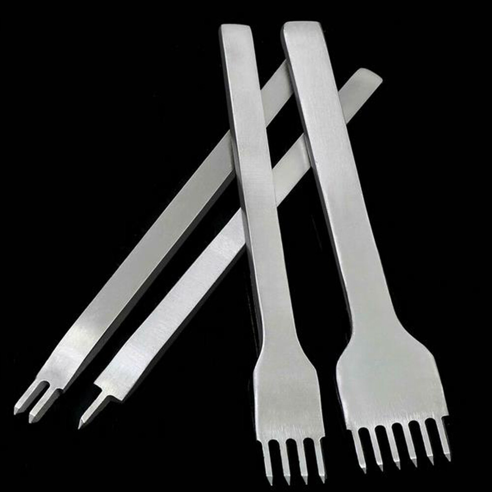 4Pcs Leather Hole Punch Chisel Leather Craft Stitching Tools Hammer 3/4 ...