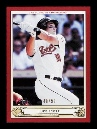 2005 Upper Deck Update #249 Luke Scott /99 2005 UD Origins Update Red ...