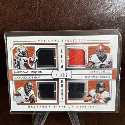 2019 National Treasures Collegiate Team Quads /99 Washington/Rudolph ...