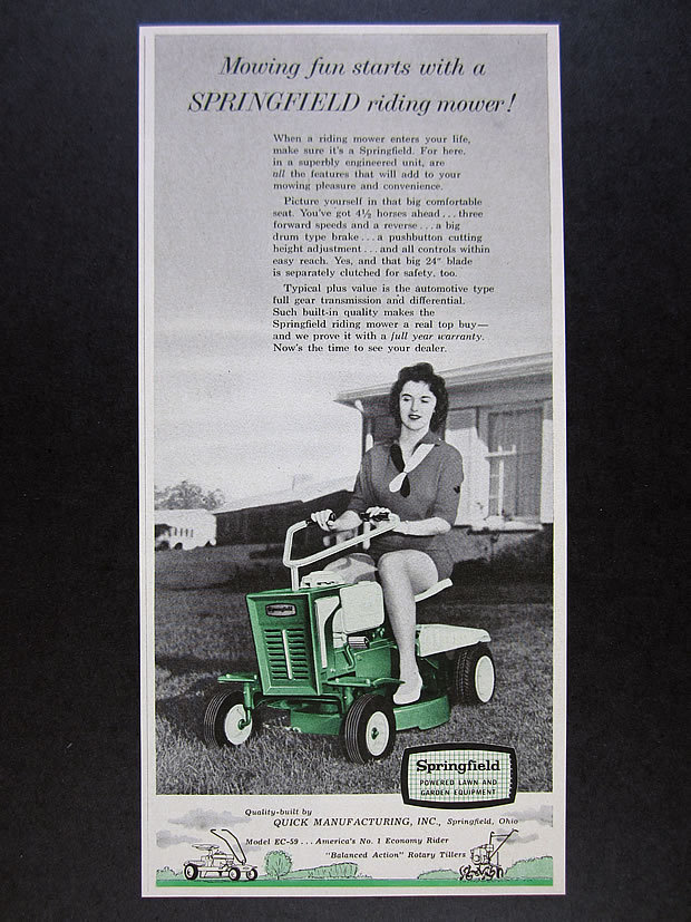 Antique Riding Lawn Mowers For Sale: A Vintage "Mowserati" Lawn Mower