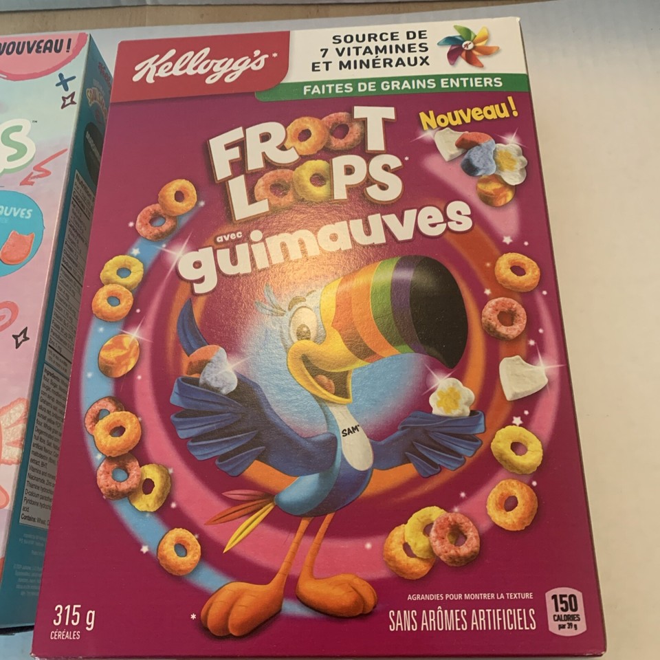1 x Kellogg's Froot Loops Cereal with Marshmallow 315g / 11.1 oz Canada ...