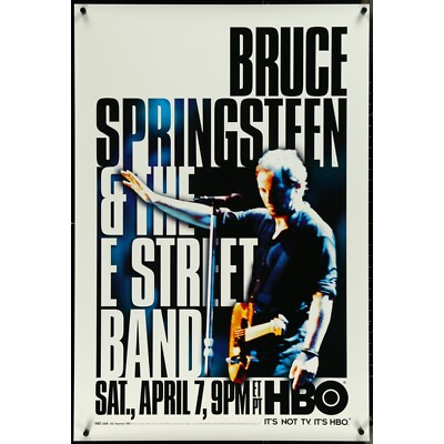 Bruce Springsteen & The E Street Band Original HBO Concert Hype Poster ...