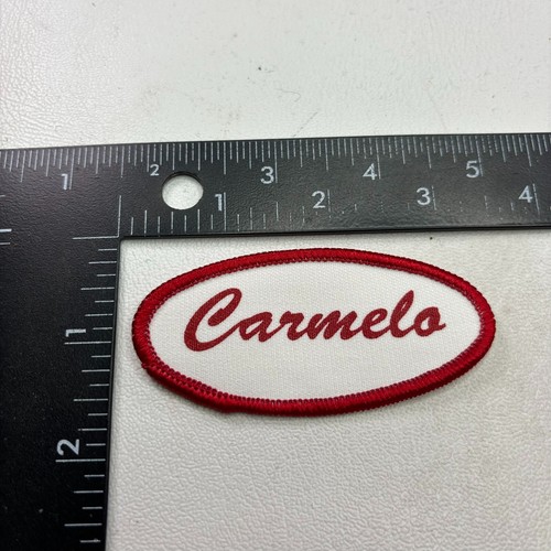 Recycled Recovered NAME CARMELO Red Letter Patch For Uniform / Workwear ...