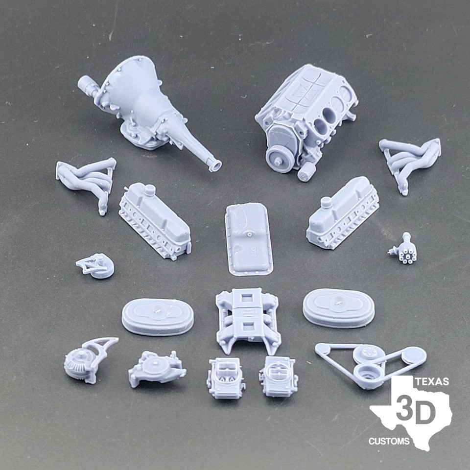 Dodge Golden Commando model engine resin 3D printed 1:24-1:8 scale | eBay
