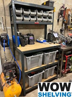 Workstation workbench storage bay for garage workshop racking warehouse ...