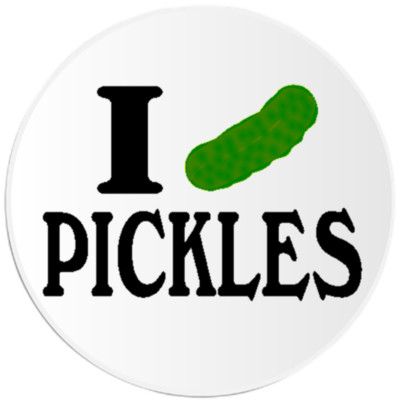 I Love Pickles - 10 Pack Circle Stickers 3 Inch | eBay