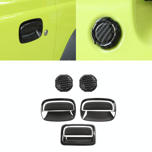 Carbon Fiber For Suzuki Jimny 19-2023 Door Tailgate Handle Key Cover ...