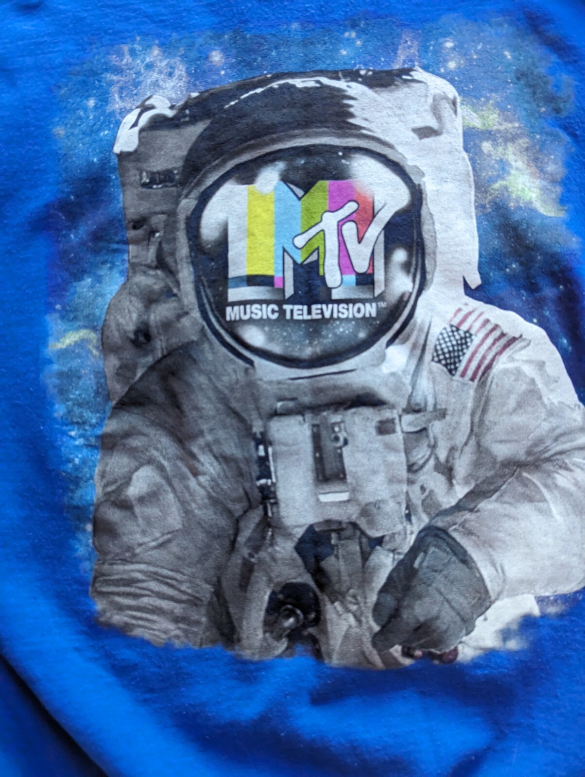 Gildan MTV Spaceman Logo Crewneck Sweatshirt Size Lar… - Gem