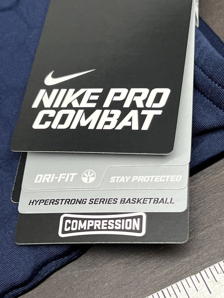 Pair (2) Nike Pro Compression Navy Blue Men’s XL Padded Knee Elbow ...