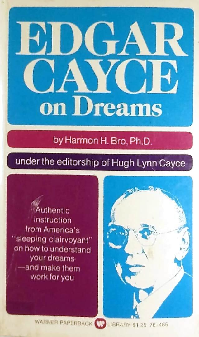 Edgar Cayce on Dreams by Harmon Hartzell Bro / 1974 Warner Paperback ...