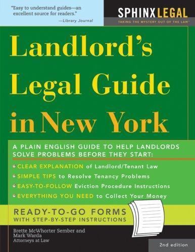 Landlord's Legal Guide in New York by Brette McWhorter Sember and Mark ...