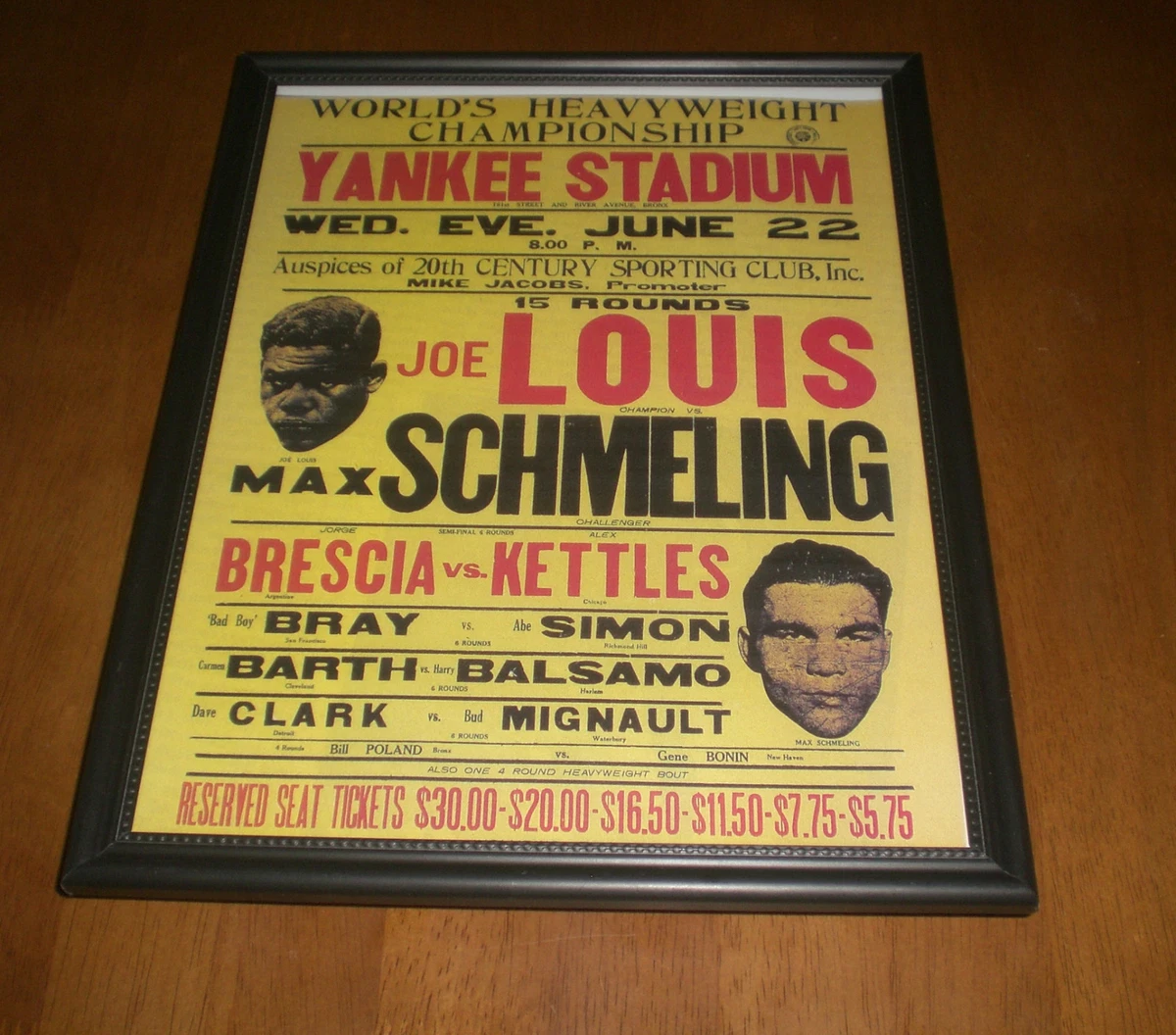 Joe Louis Vs Max Schmeling 1938