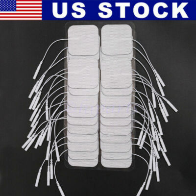 40 TENS Electrode Pads EMS Replacement Unit 7000 3000 2x2 Muscle ...
