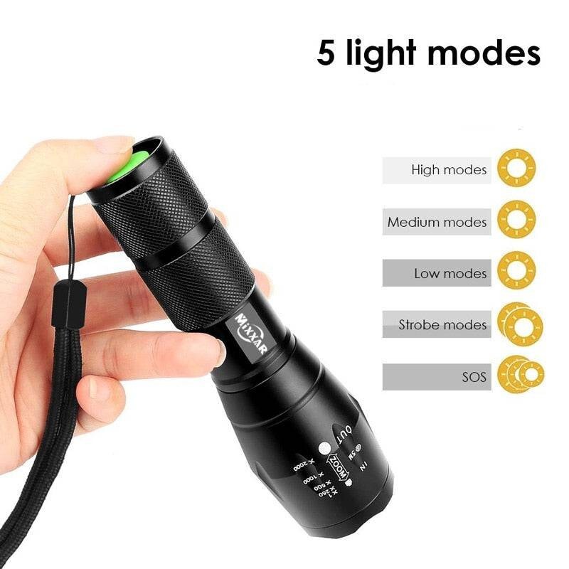 WATERPROOF TACTICAL FLASHLIGHT | eBay